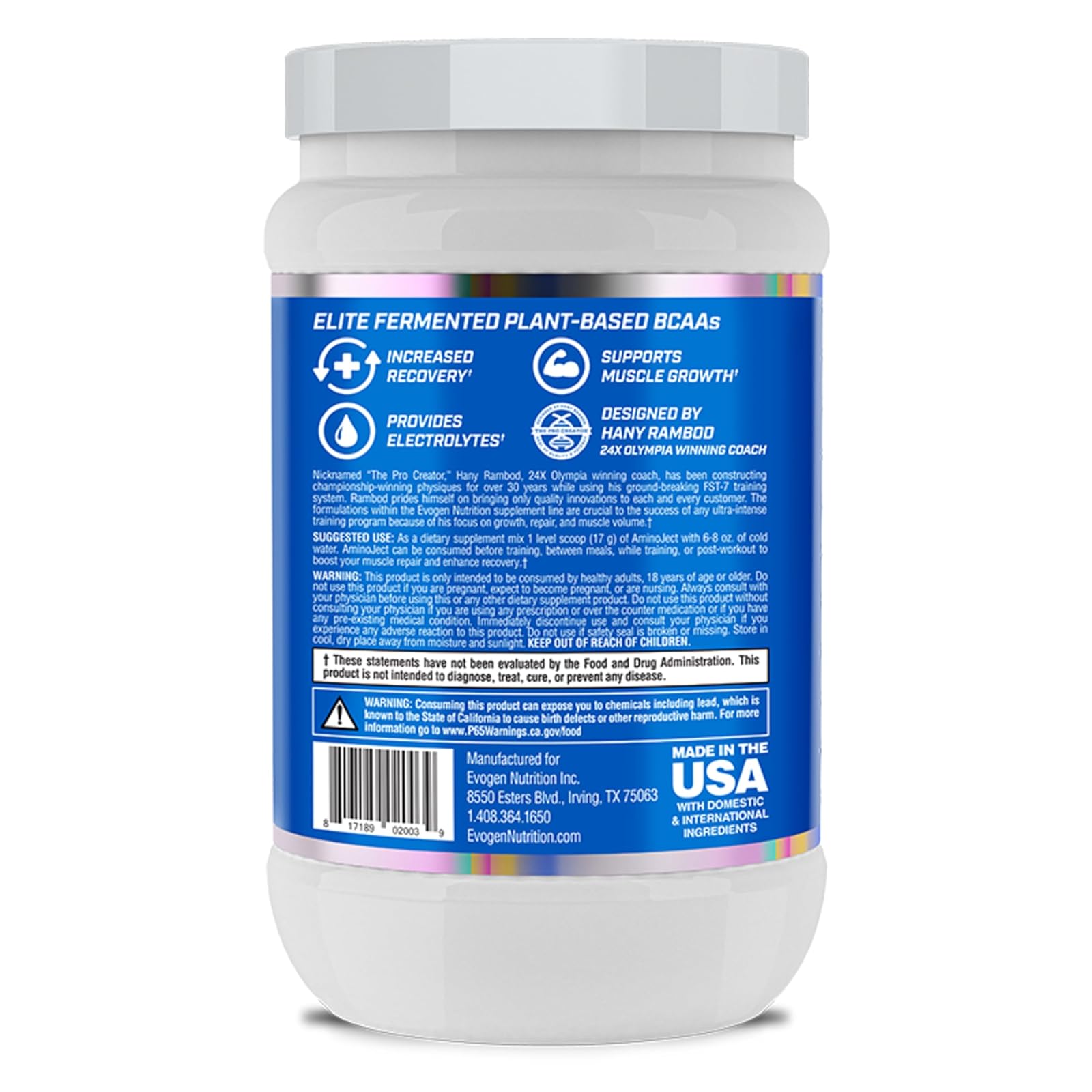 BCAA formula for muscle recovery