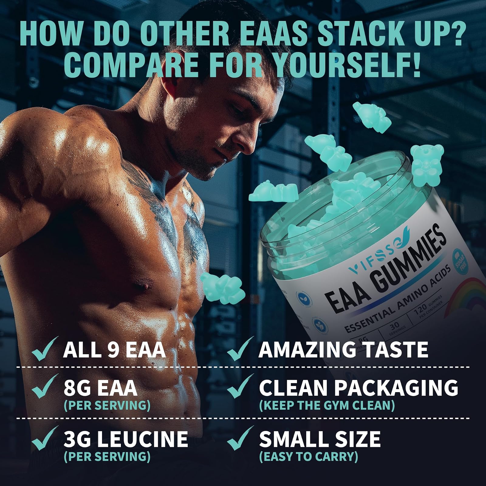 BCAA gummies for enhanced performance