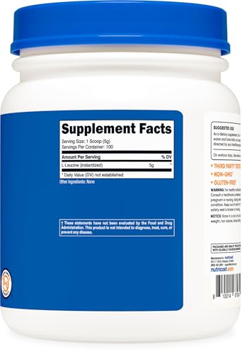 BCAA L-Leucine powder for muscle growth