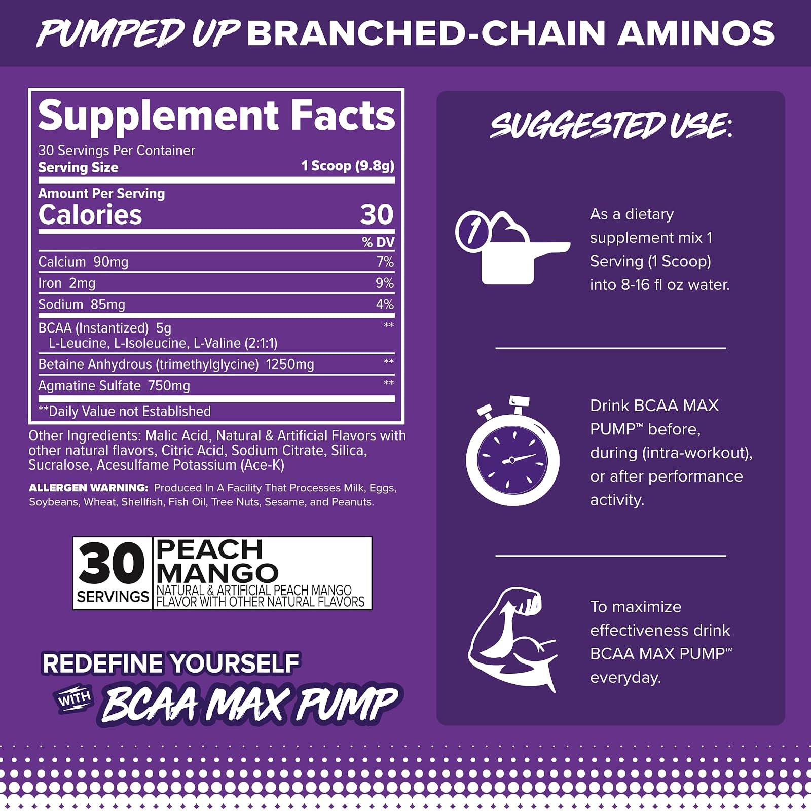 BCAA MAX PUMP for muscle recovery