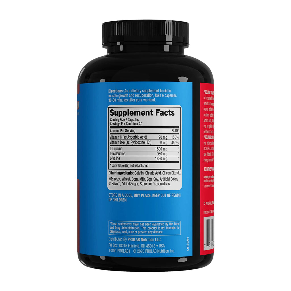 BCAA Plus capsules for workout support