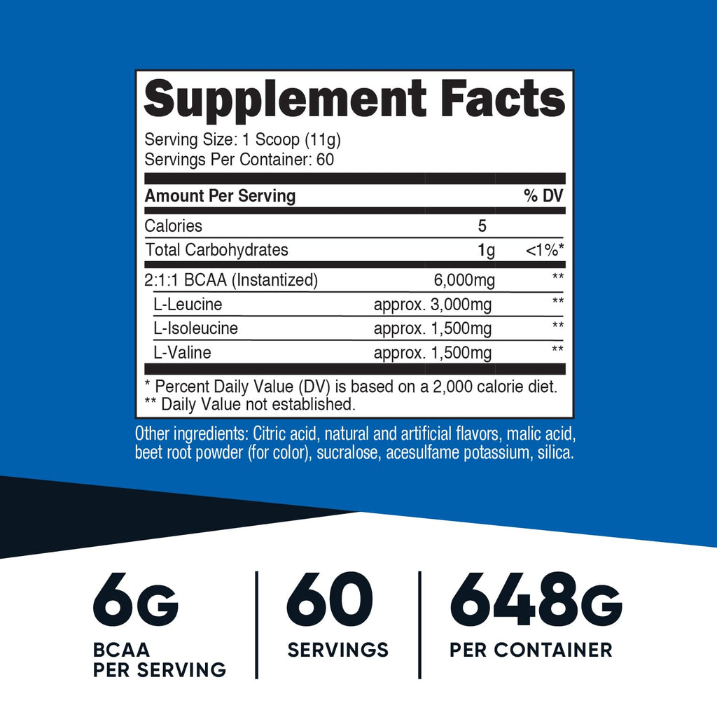 BCAA powder for muscle recovery