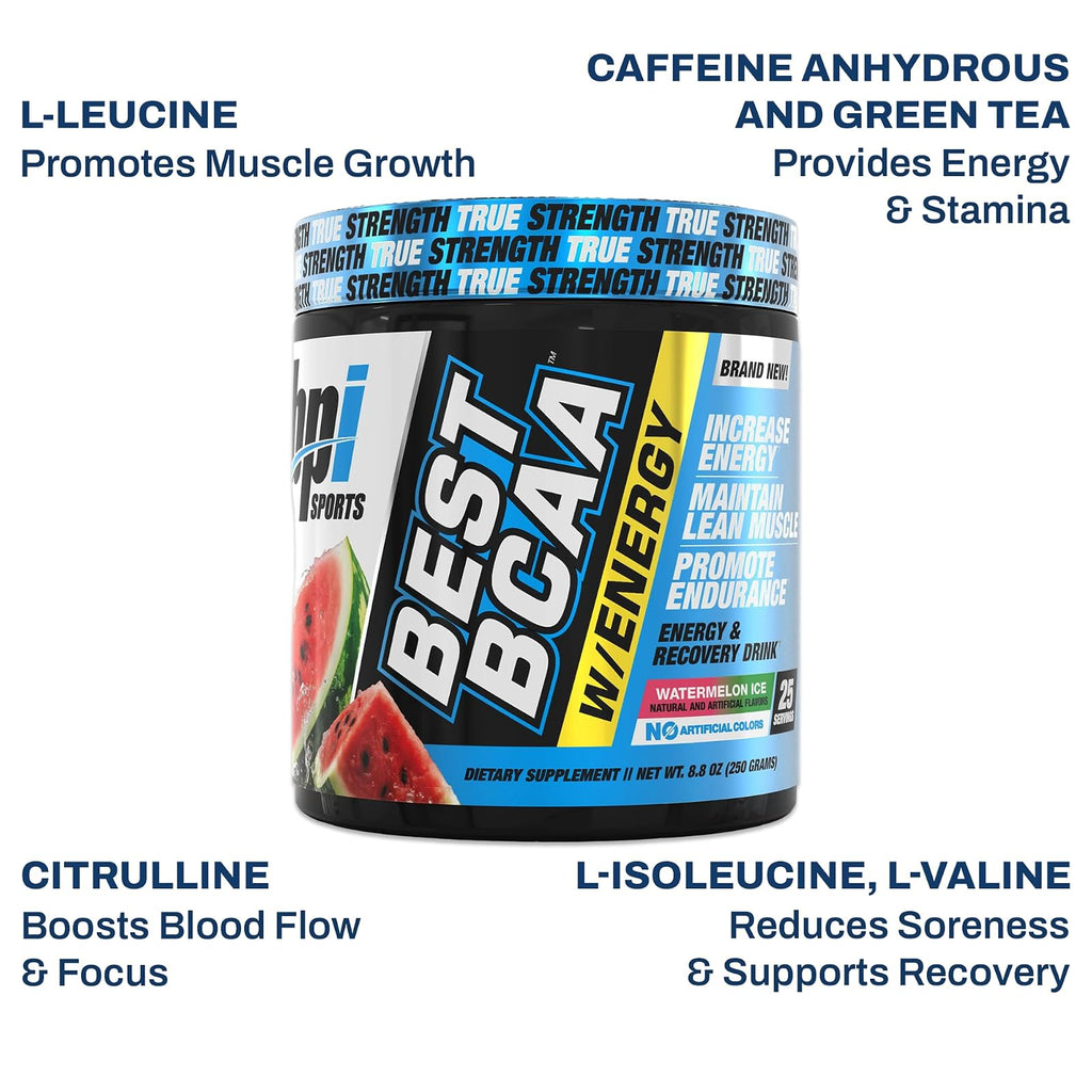 BCAA powder for workout support