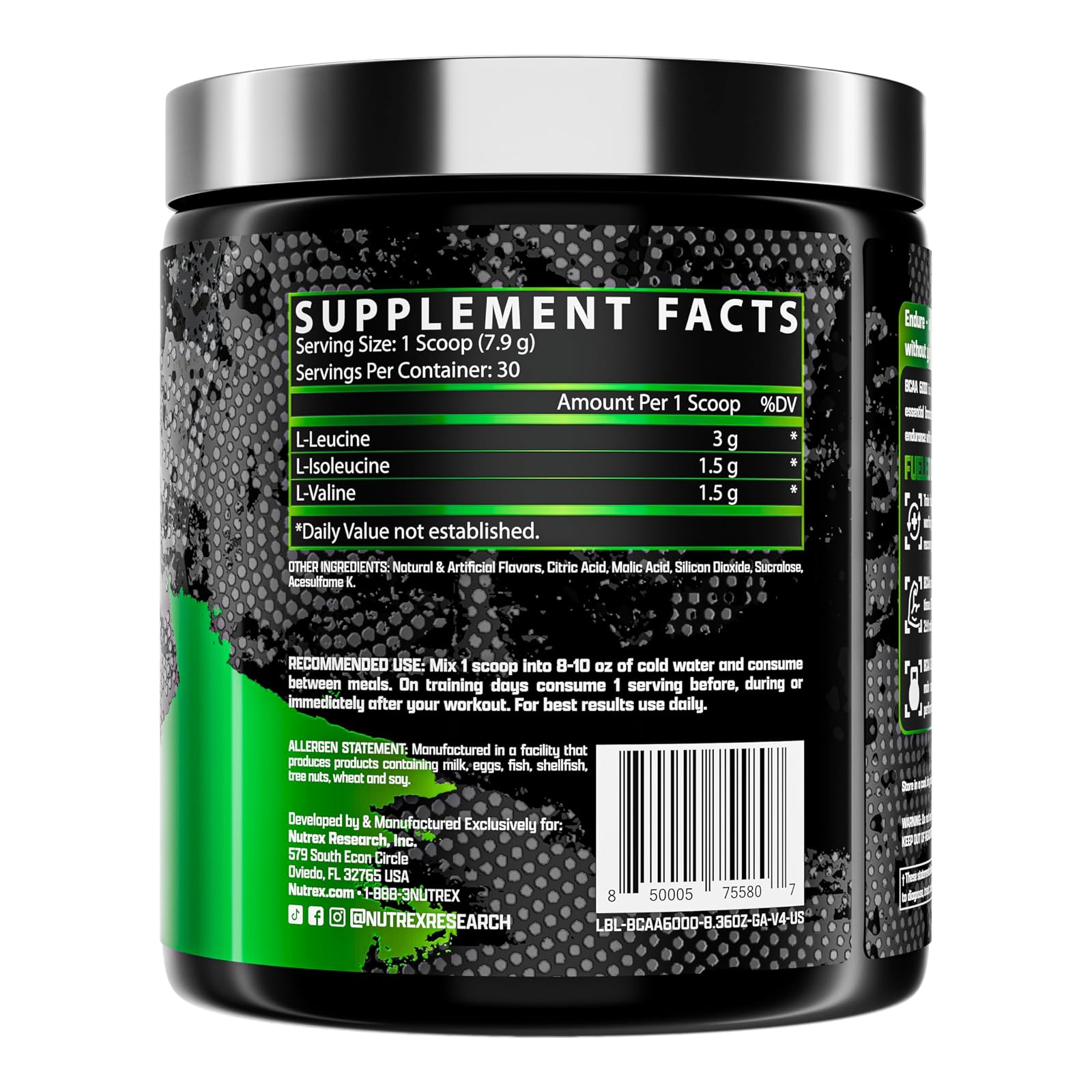 BCAA powder to enhance athletic performance