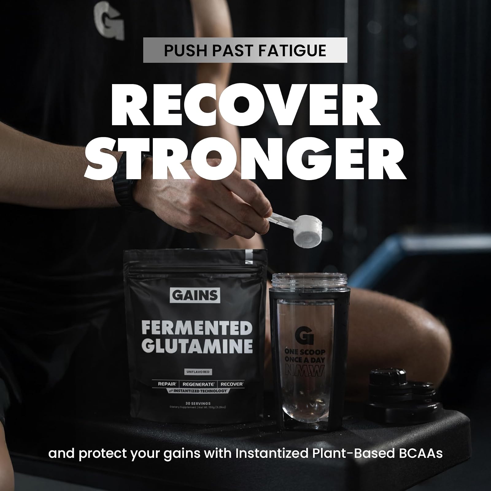 BCAA powder to support workouts
