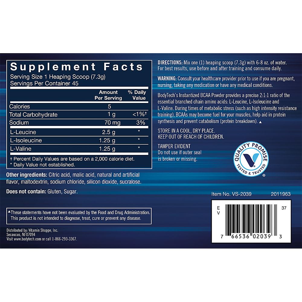 BCAA powder with 2:1:1 ratio benefits