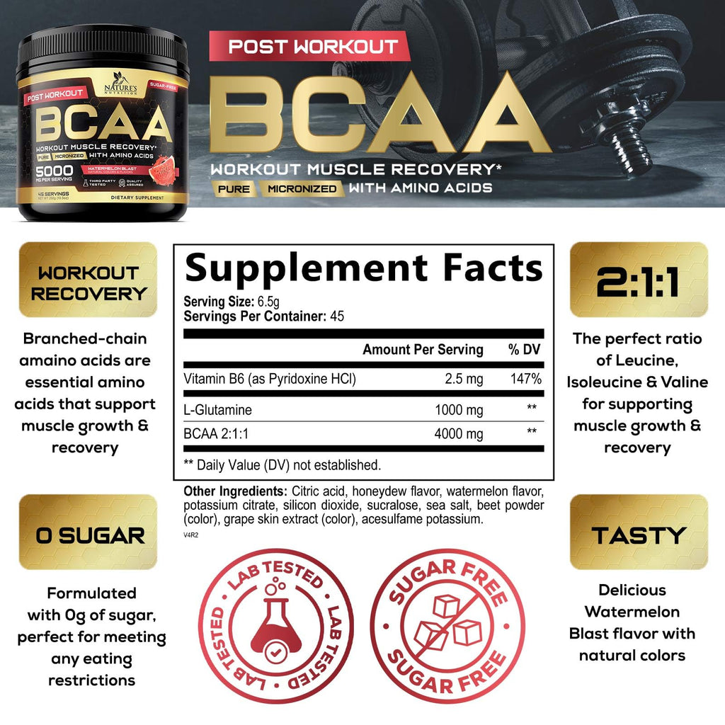 bcaa powder with l-glutamine