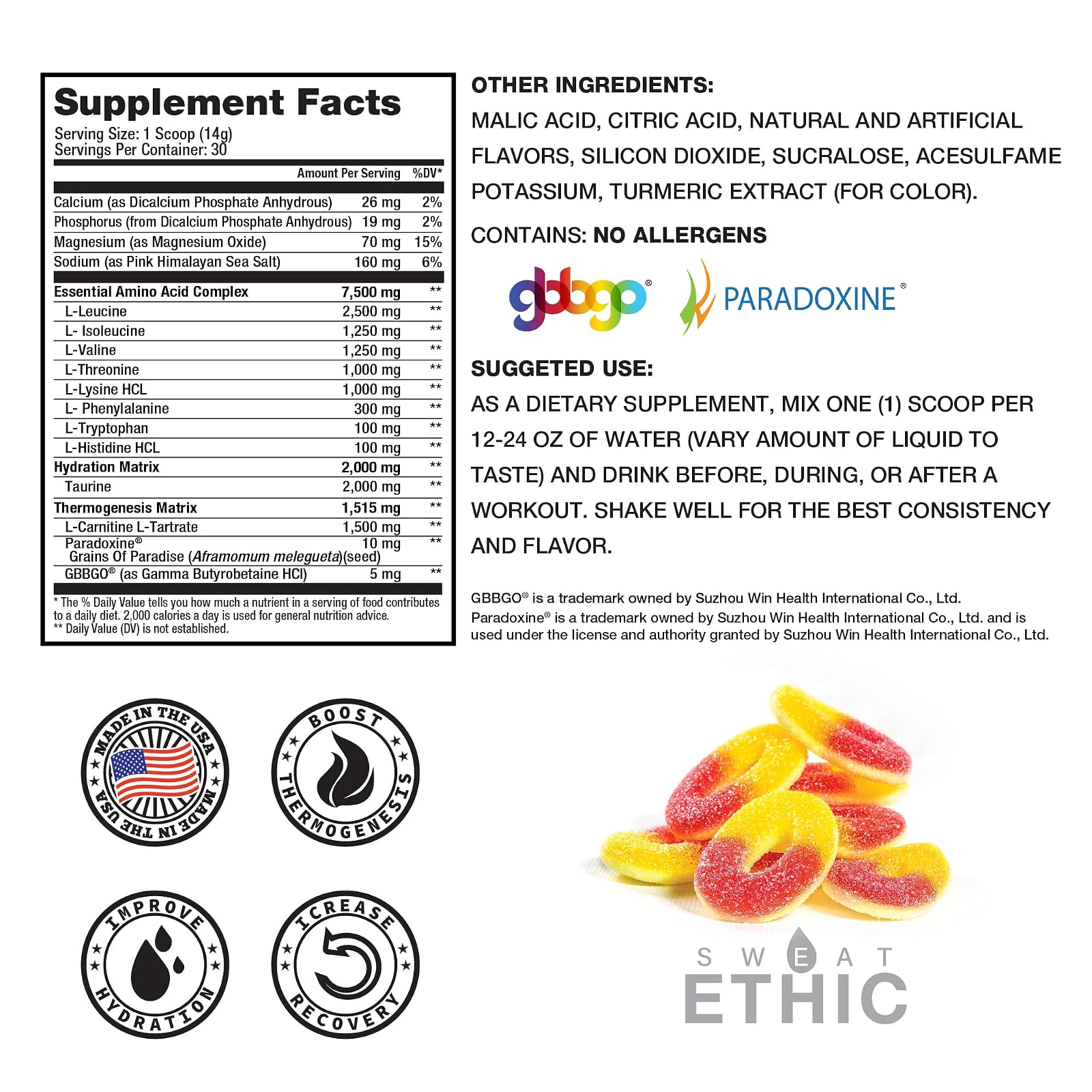 BCAA supplement for muscle recovery