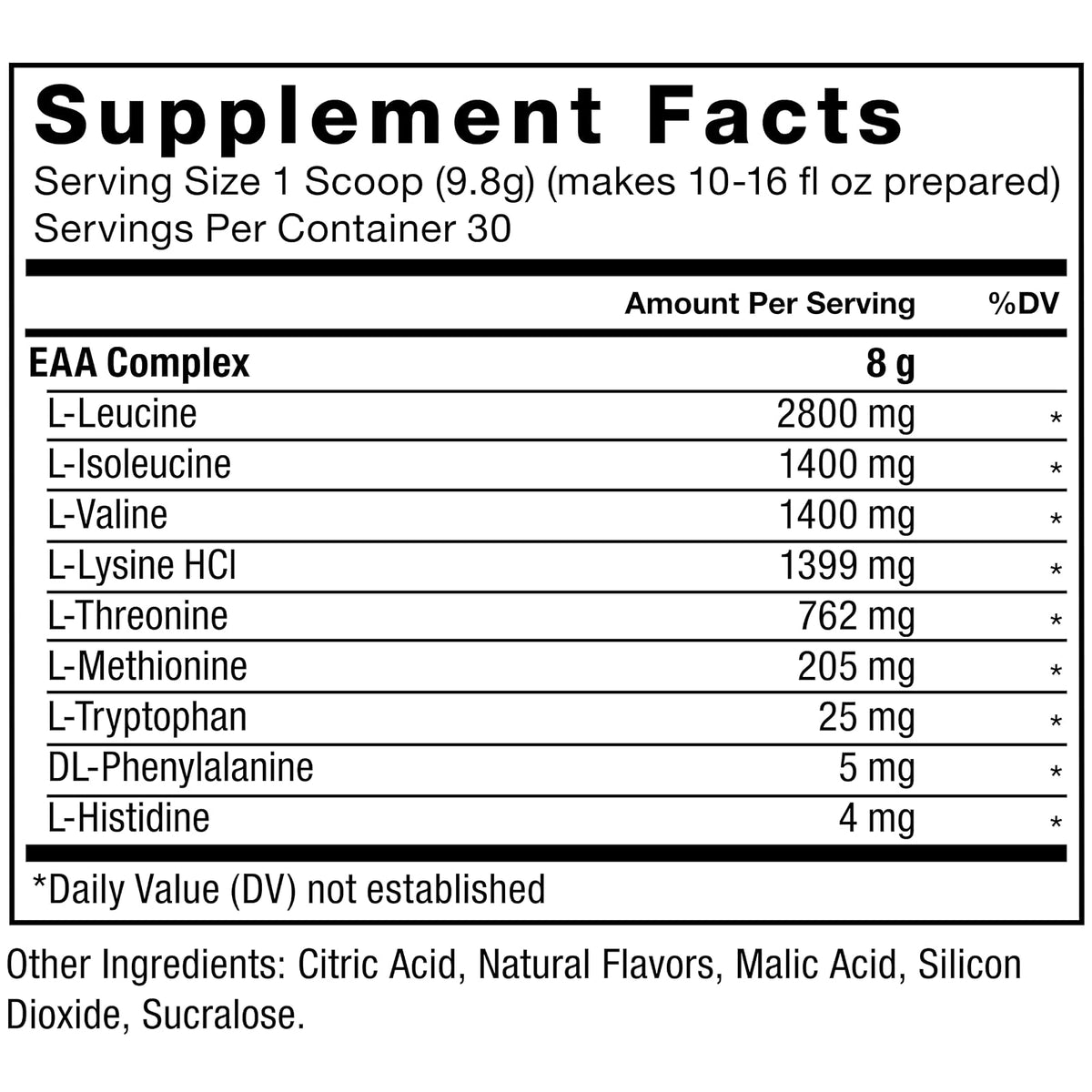 BCAA supplement for optimal performance