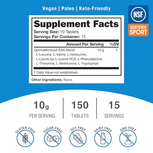BCAA tablets for muscle recovery
