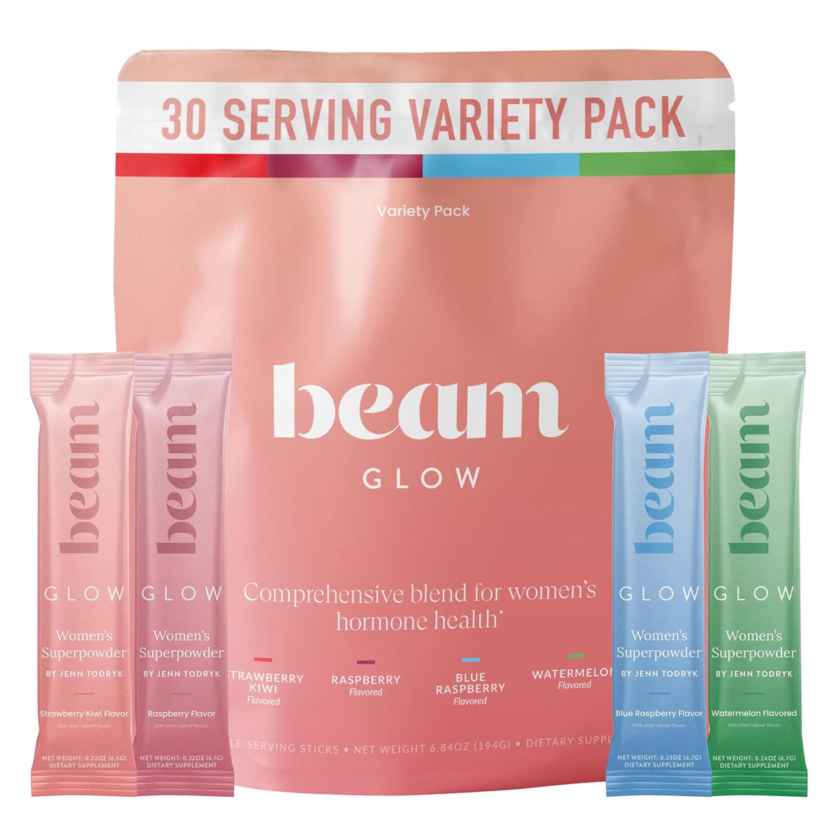 BEAM Glow hormone support multivitamins