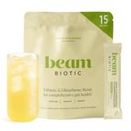 BEAM probiotics daily lemonade drink