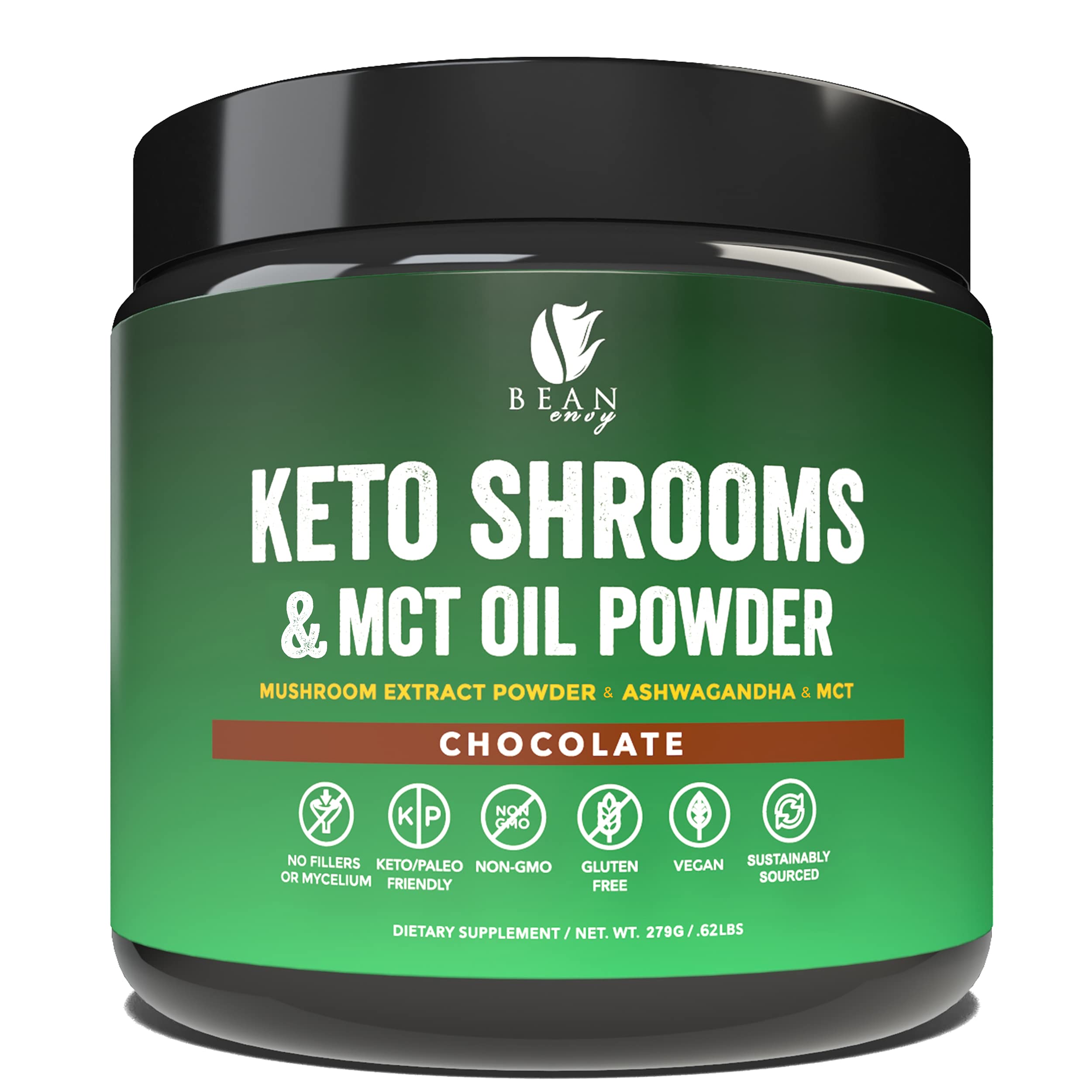 Bean Envy mushroom powder for energy