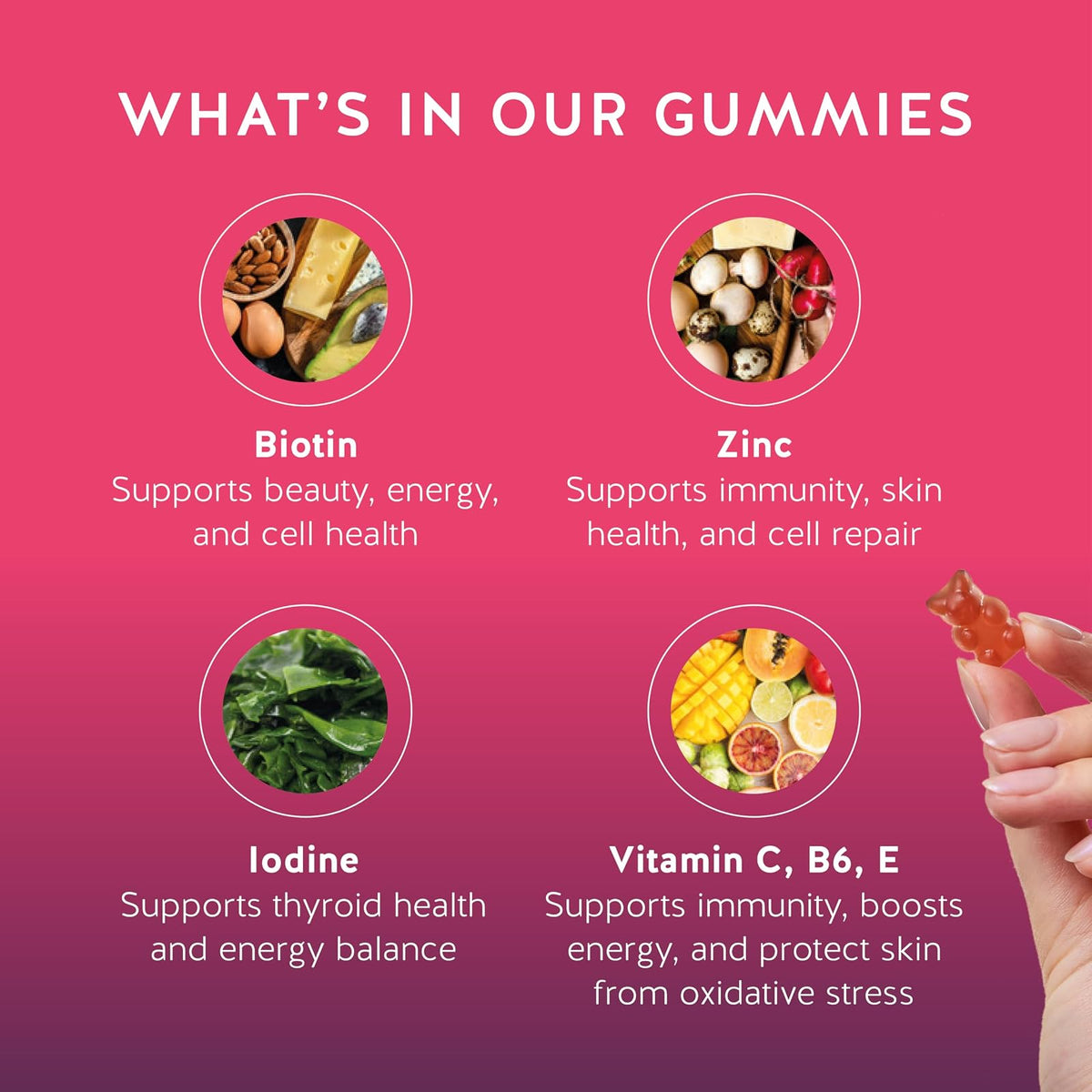 Bears with Benefits gummies support nail growth
