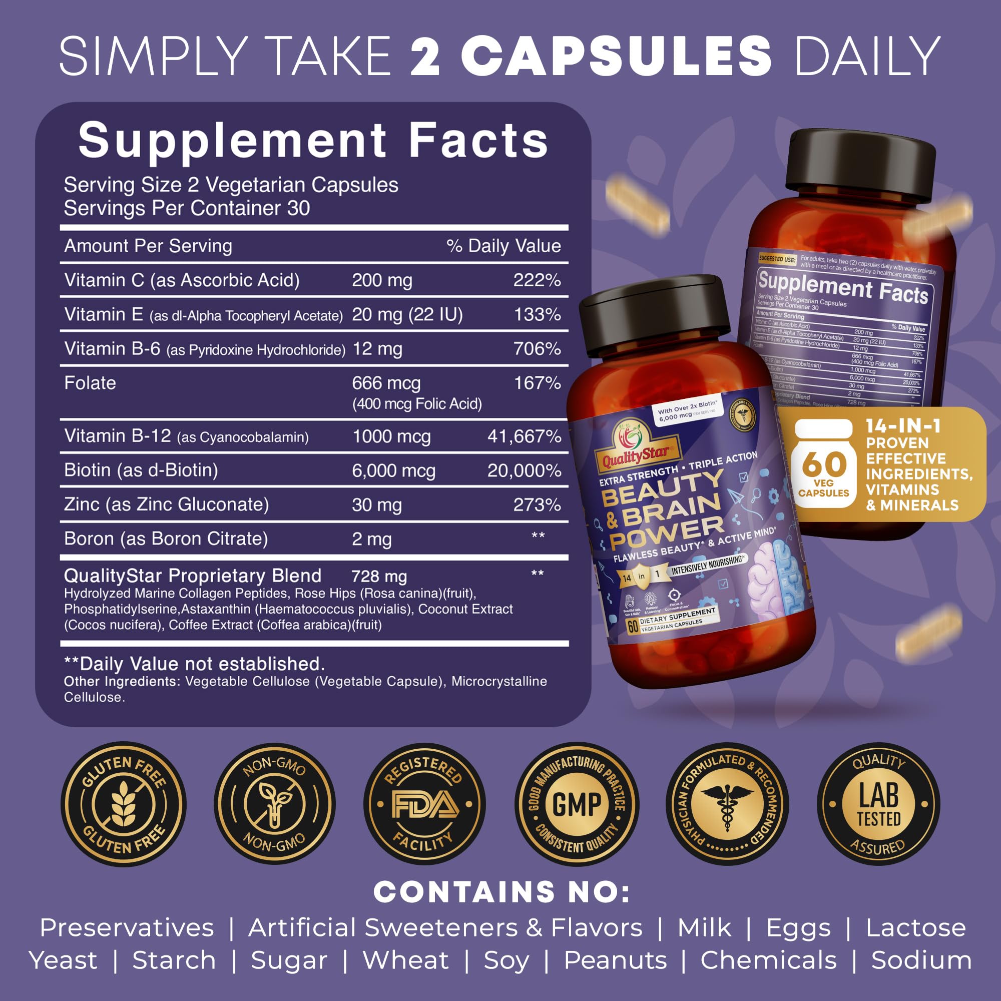 beauty and brain power vitamins