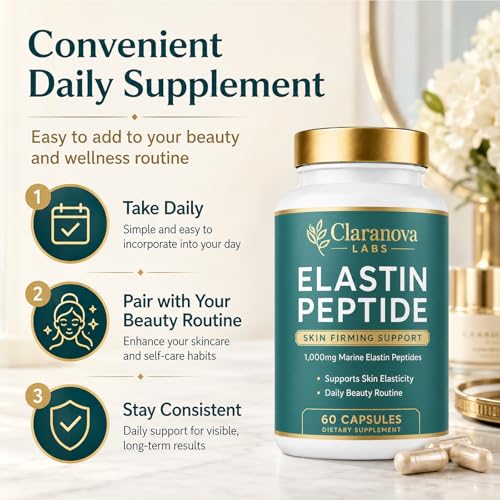 Beauty supplement with elastin peptides