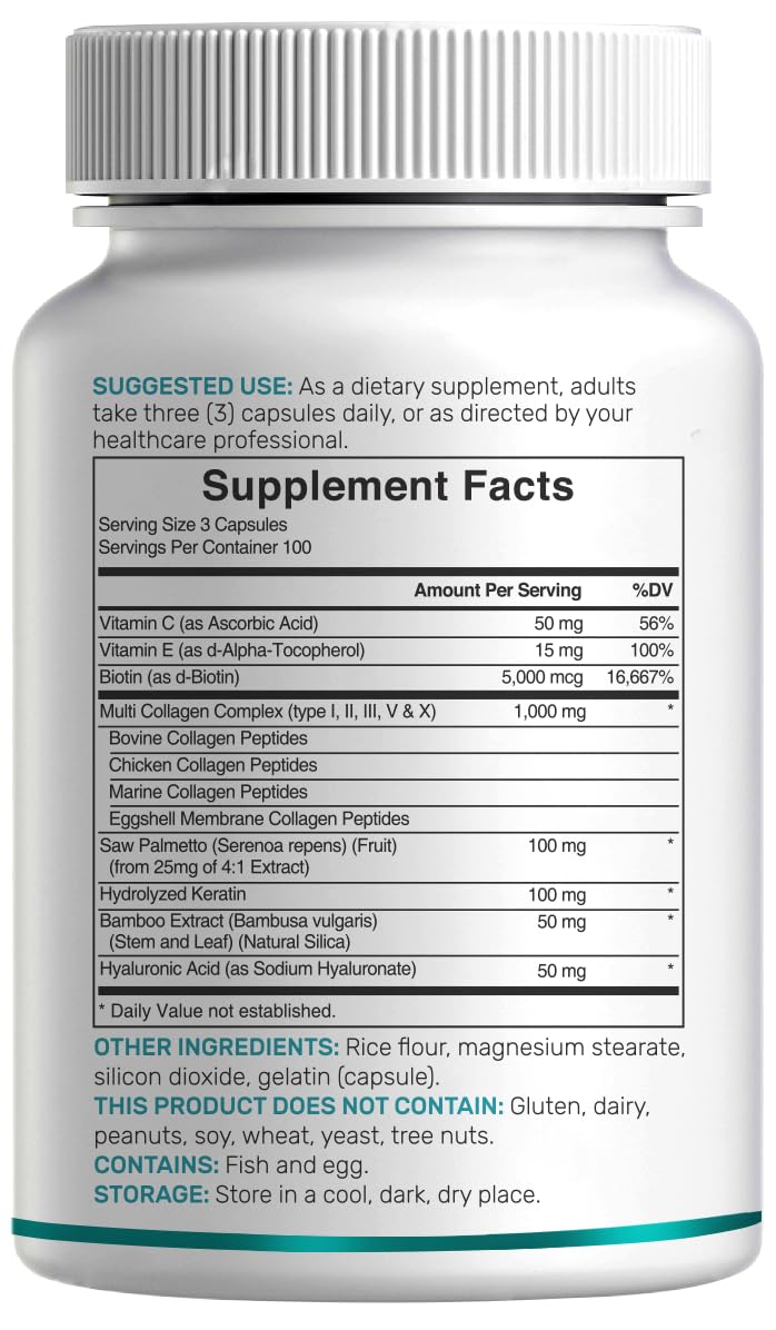 beauty supplement with multi collagen