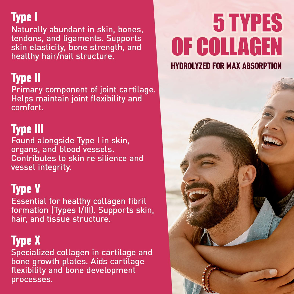 Beauty supplement with multi collagen