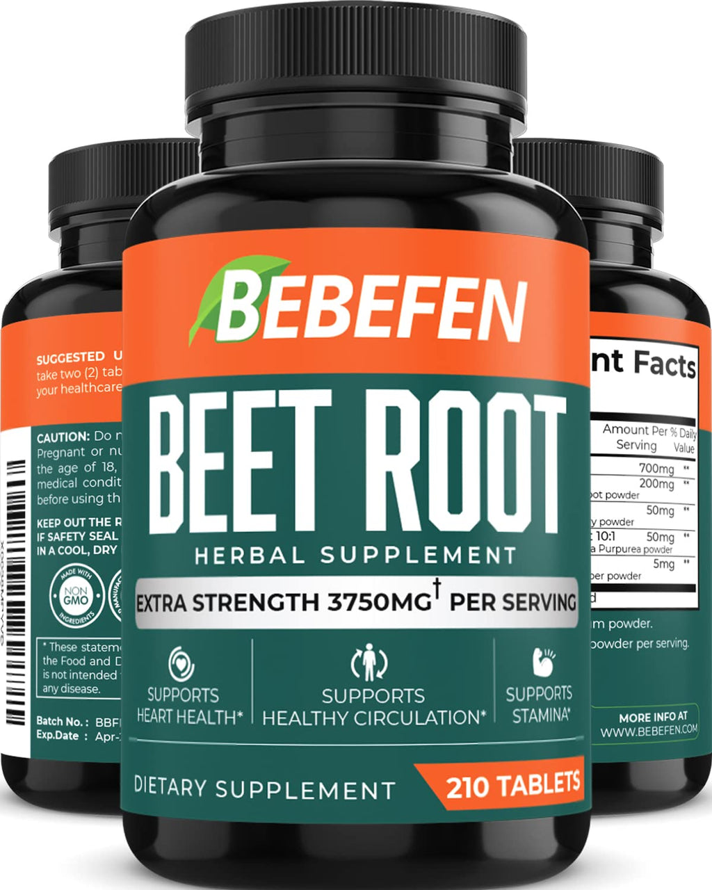 BEBEFEN beet root supplement for heart health