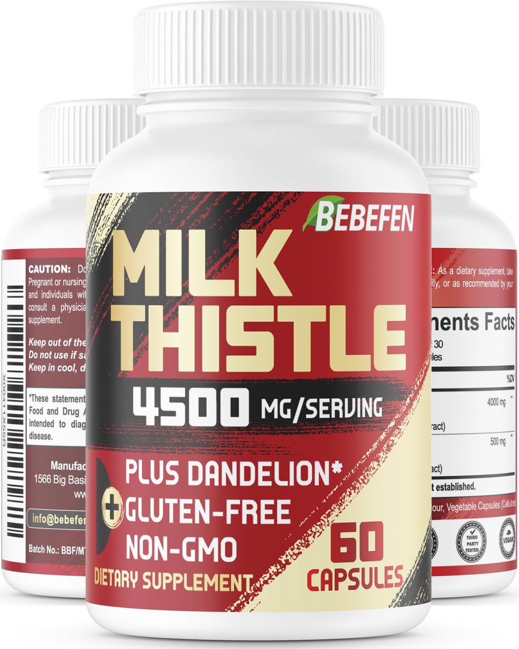 BEBEFEN milk thistle liver support