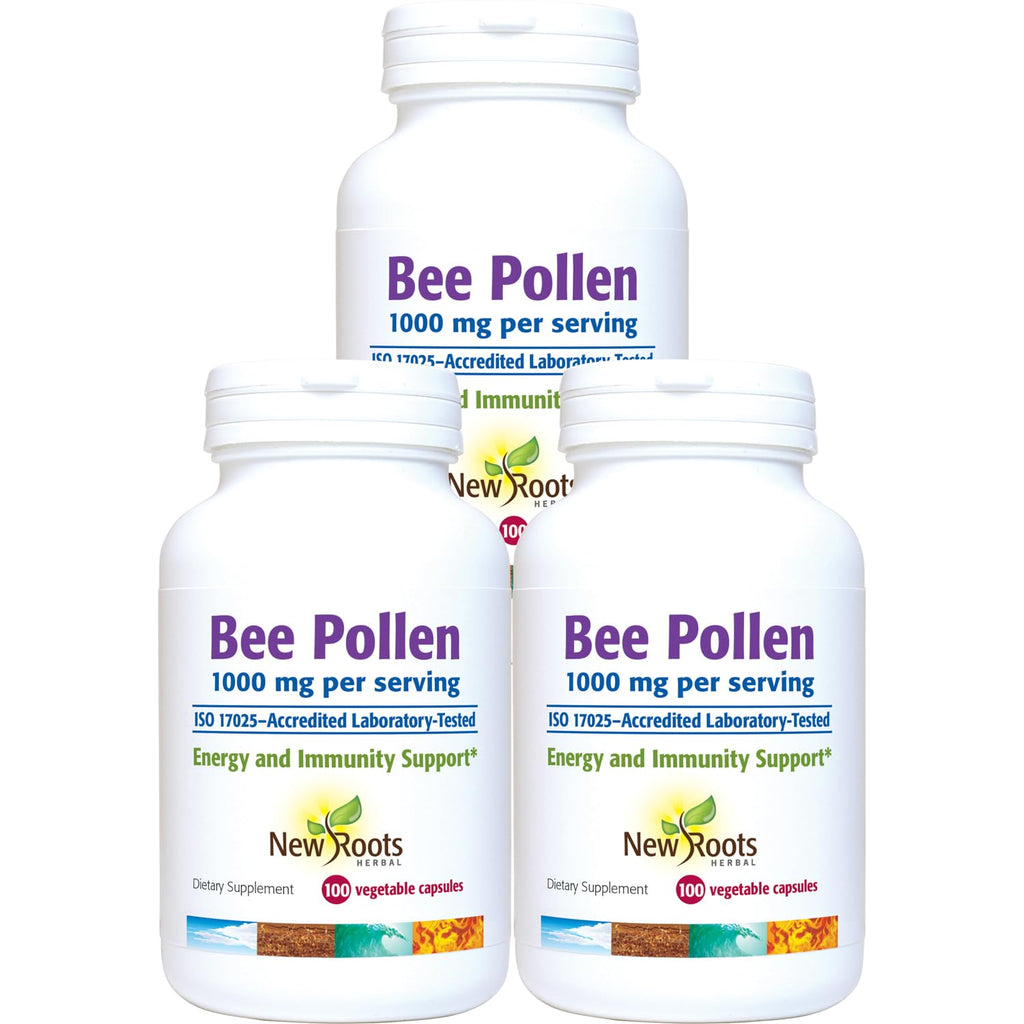 Bee pollen capsules for energy