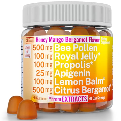 Bee Pollen Citrus Bergamot gummies for adults
