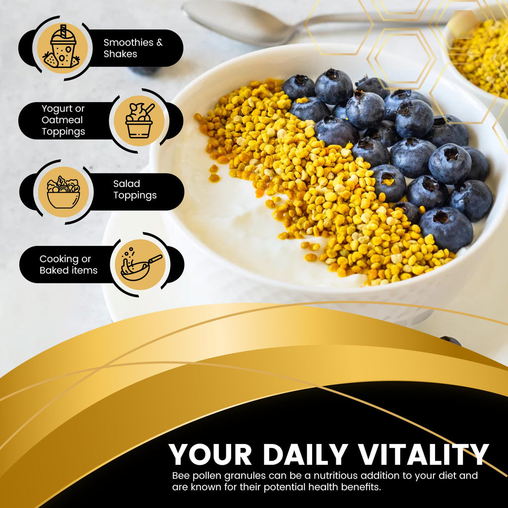 bee pollen granules for active lifestyle