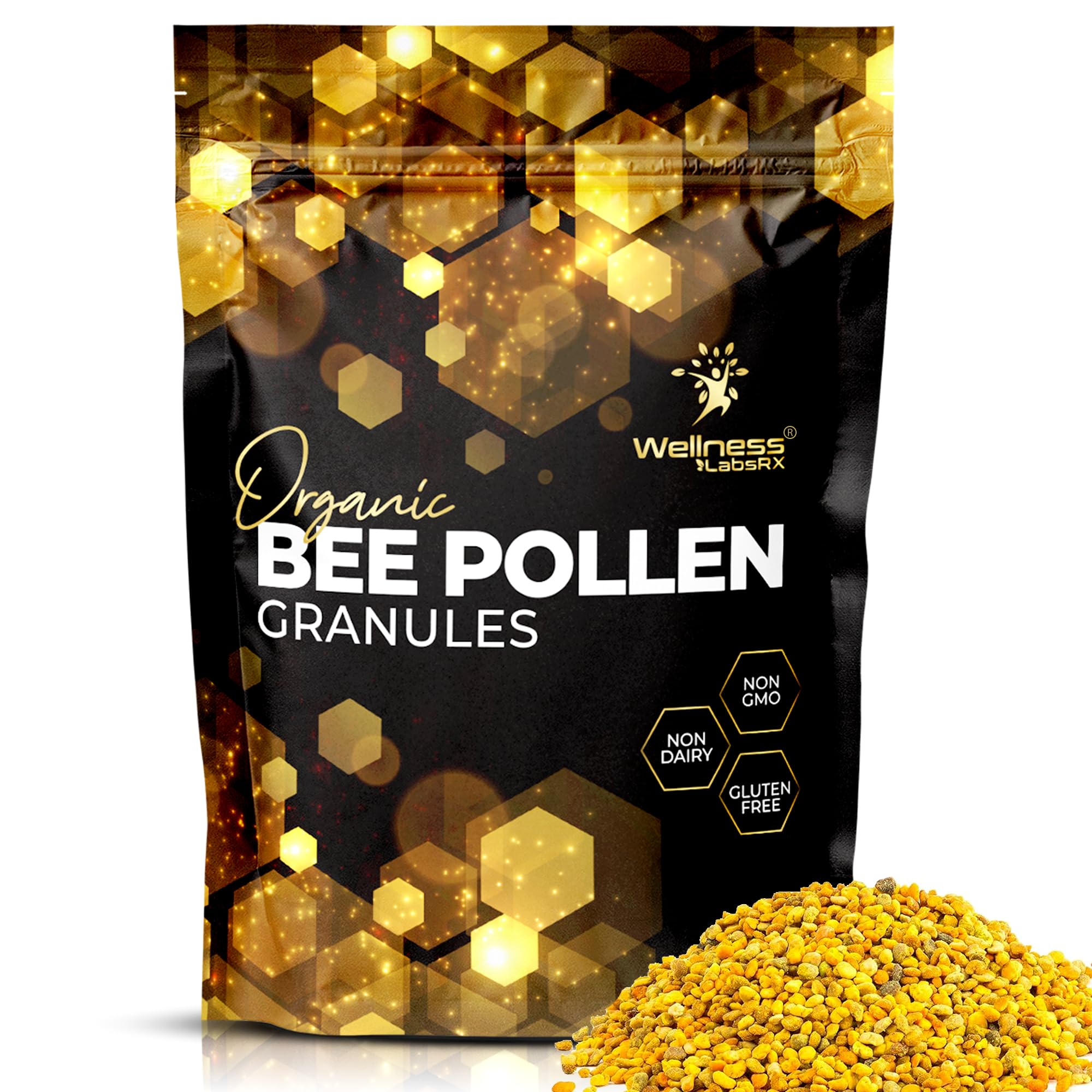 Bee pollen granules for immune support