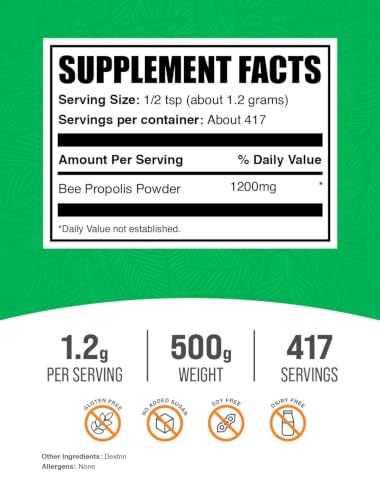 Bee propolis powder for immune support