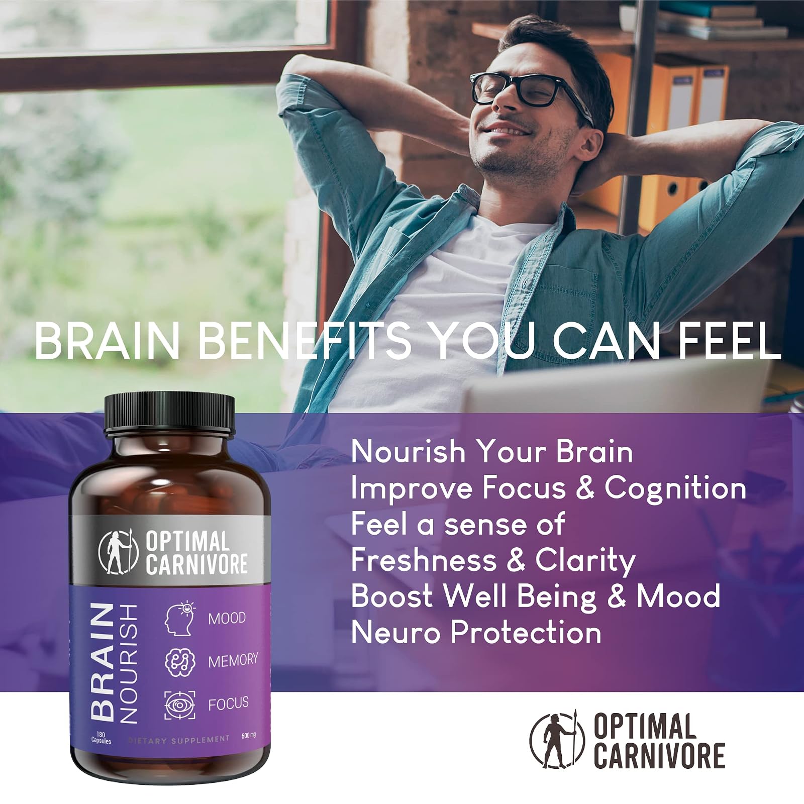 beef brain supplement with lion's mane