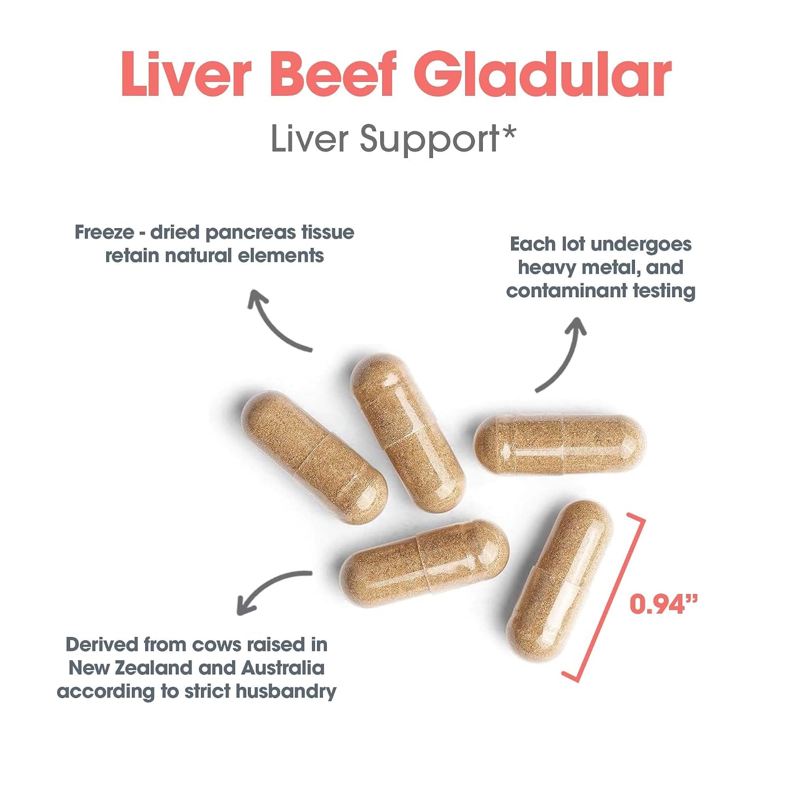 beef glandular capsules for health