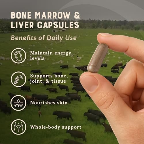 Beef liver capsules for immune support
