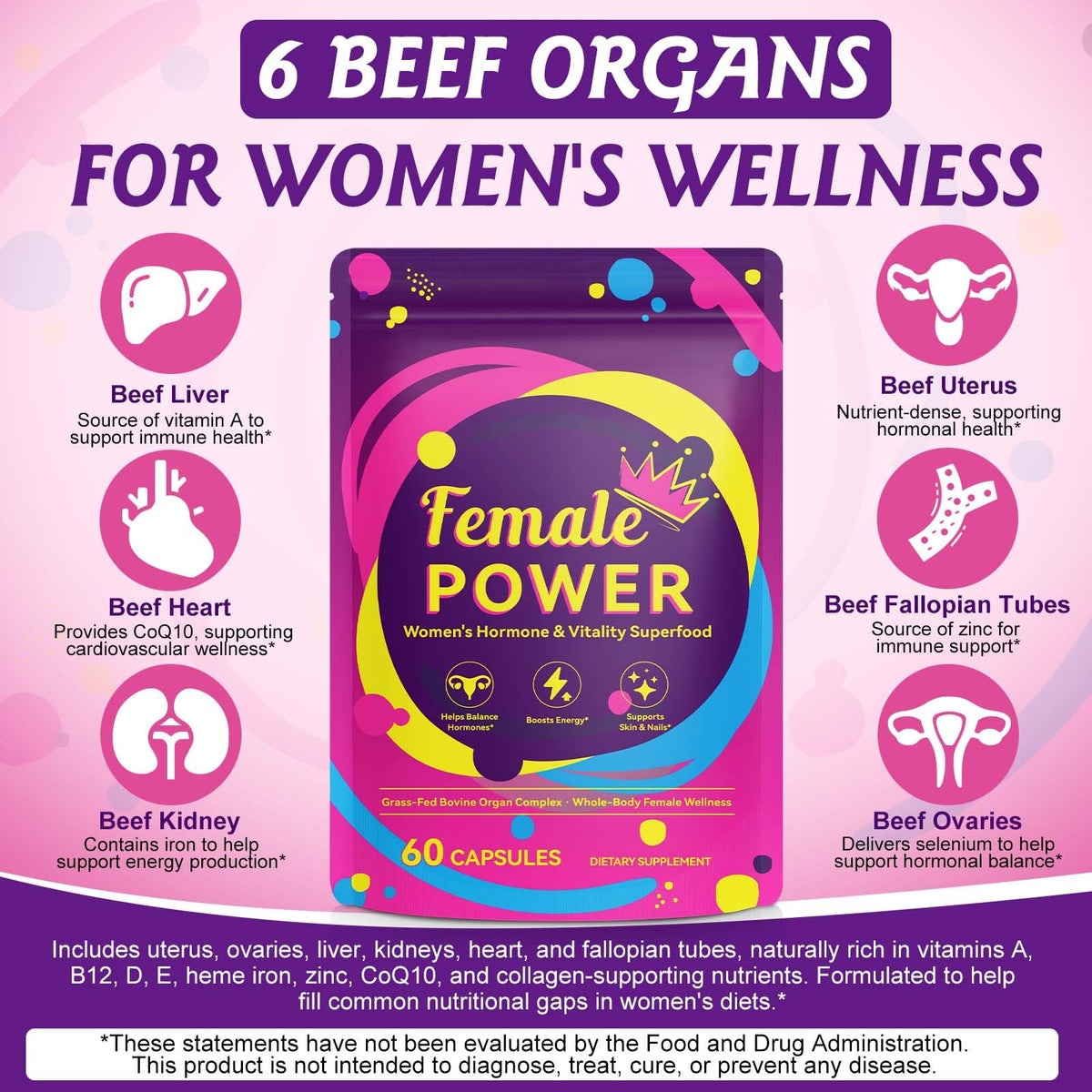 Beef liver supplement for men