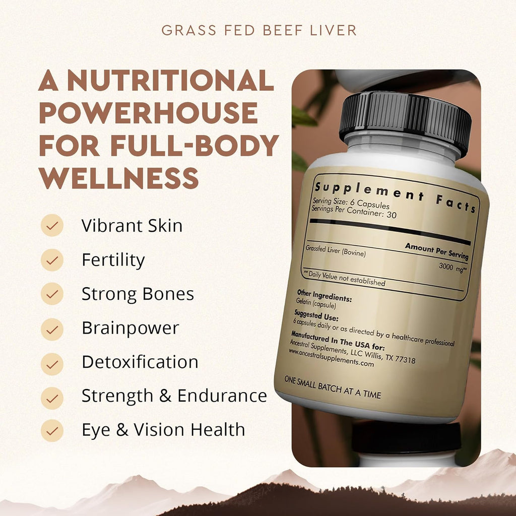 beef liver supplements for vitality