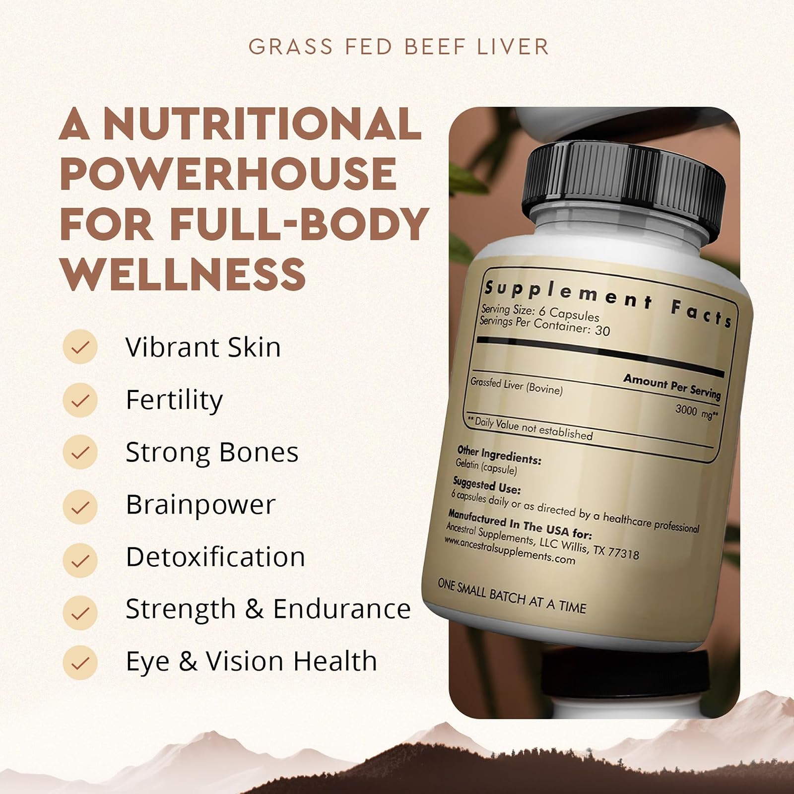 beef liver supplements for vitality