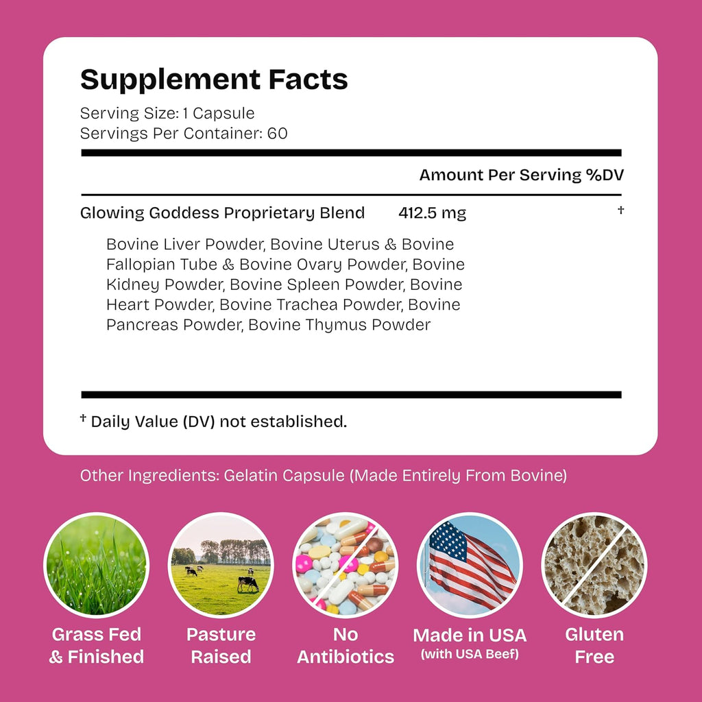 Beef organ capsules for men's health