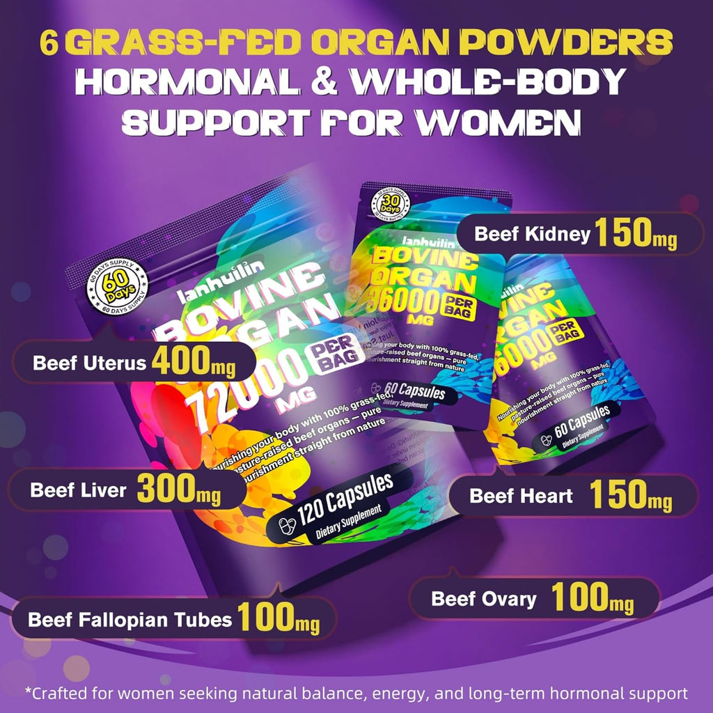 beef organ capsules for vitality