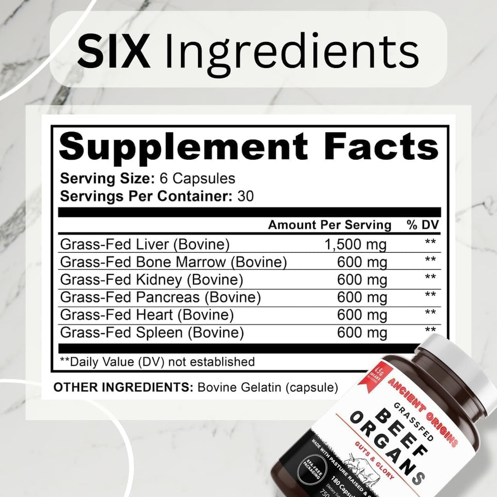 beef organs supplement for men