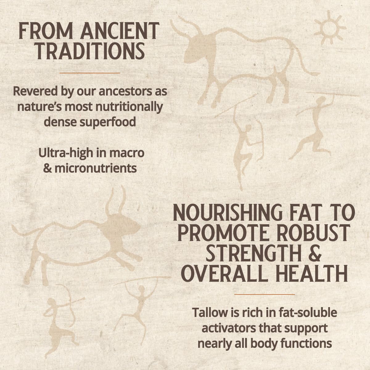 Beef tallow capsules for wellness