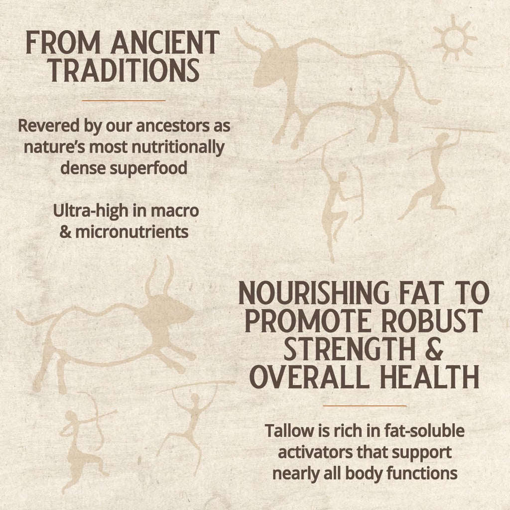 Beef tallow for overall wellness