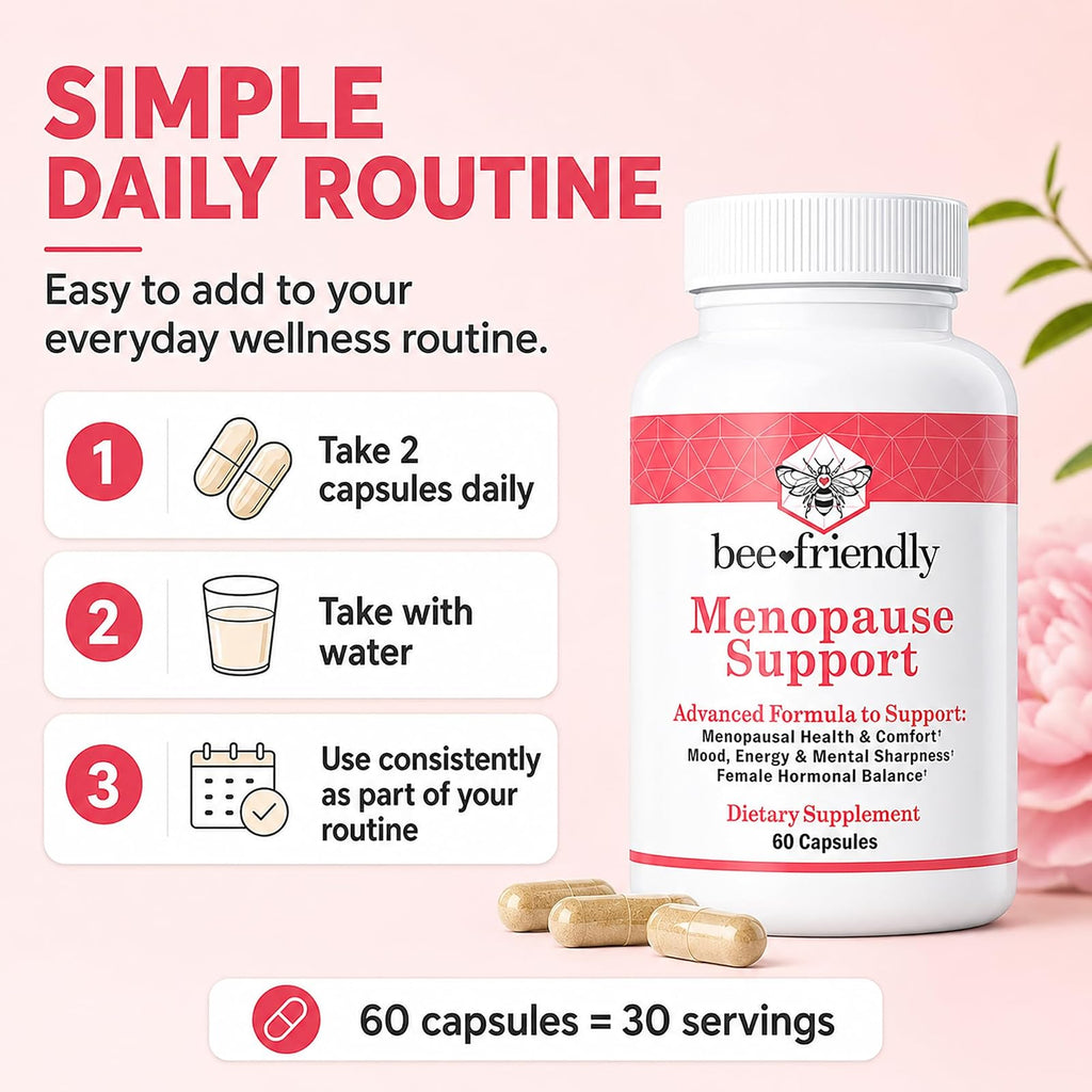 BeeFriendly menopause capsules for vitality