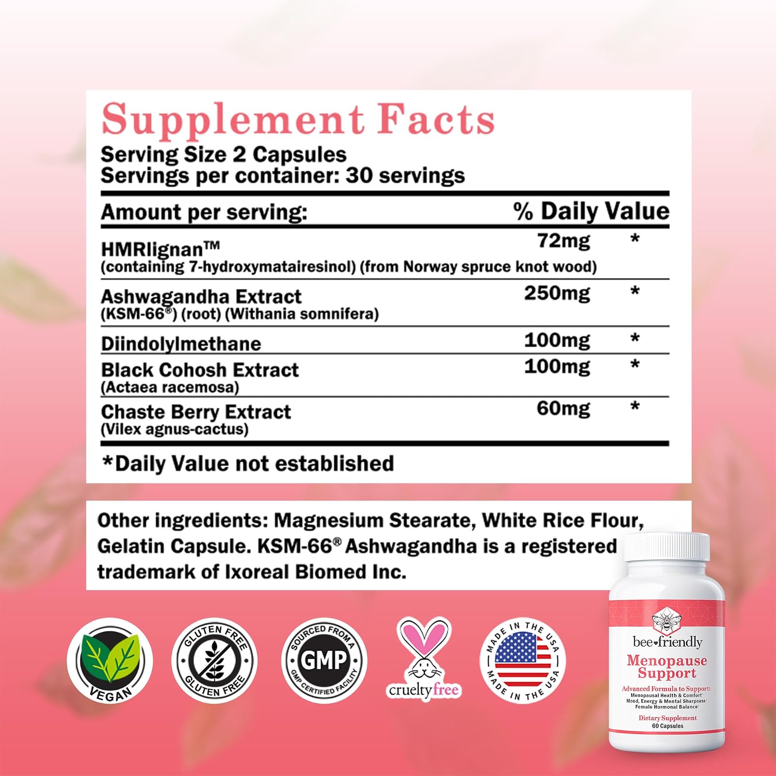 BeeFriendly supplements for hormonal balance