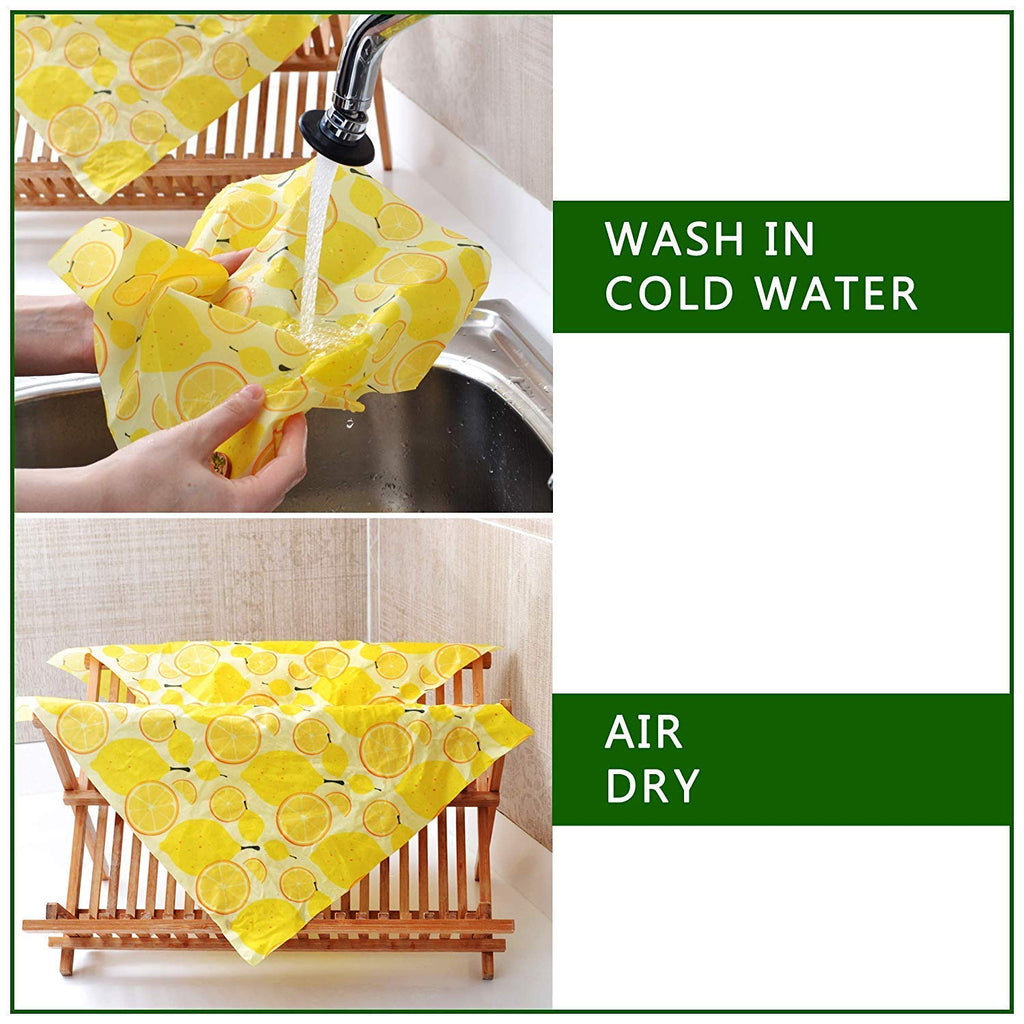 beeswax wraps for wrapping fruits and veggies