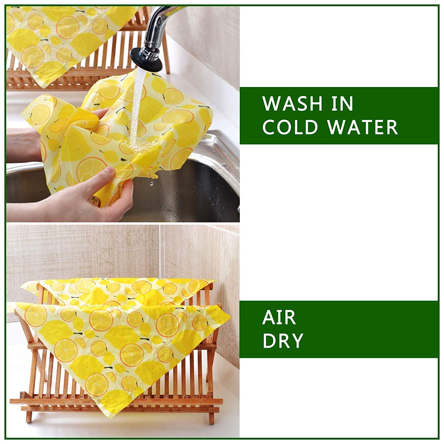 beeswax wraps for wrapping fruits and veggies