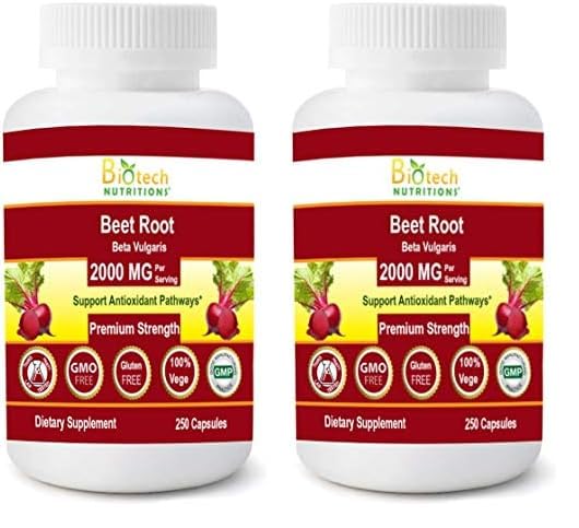 Beet Root Beta blended vitamin capsules