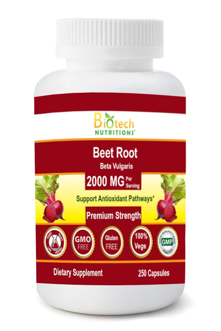 Beet root capsules for healthy skin