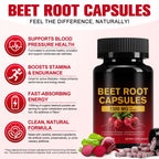 Beet root capsules for heart health
