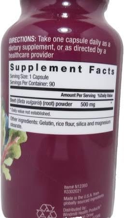 Beet root capsules for heart health