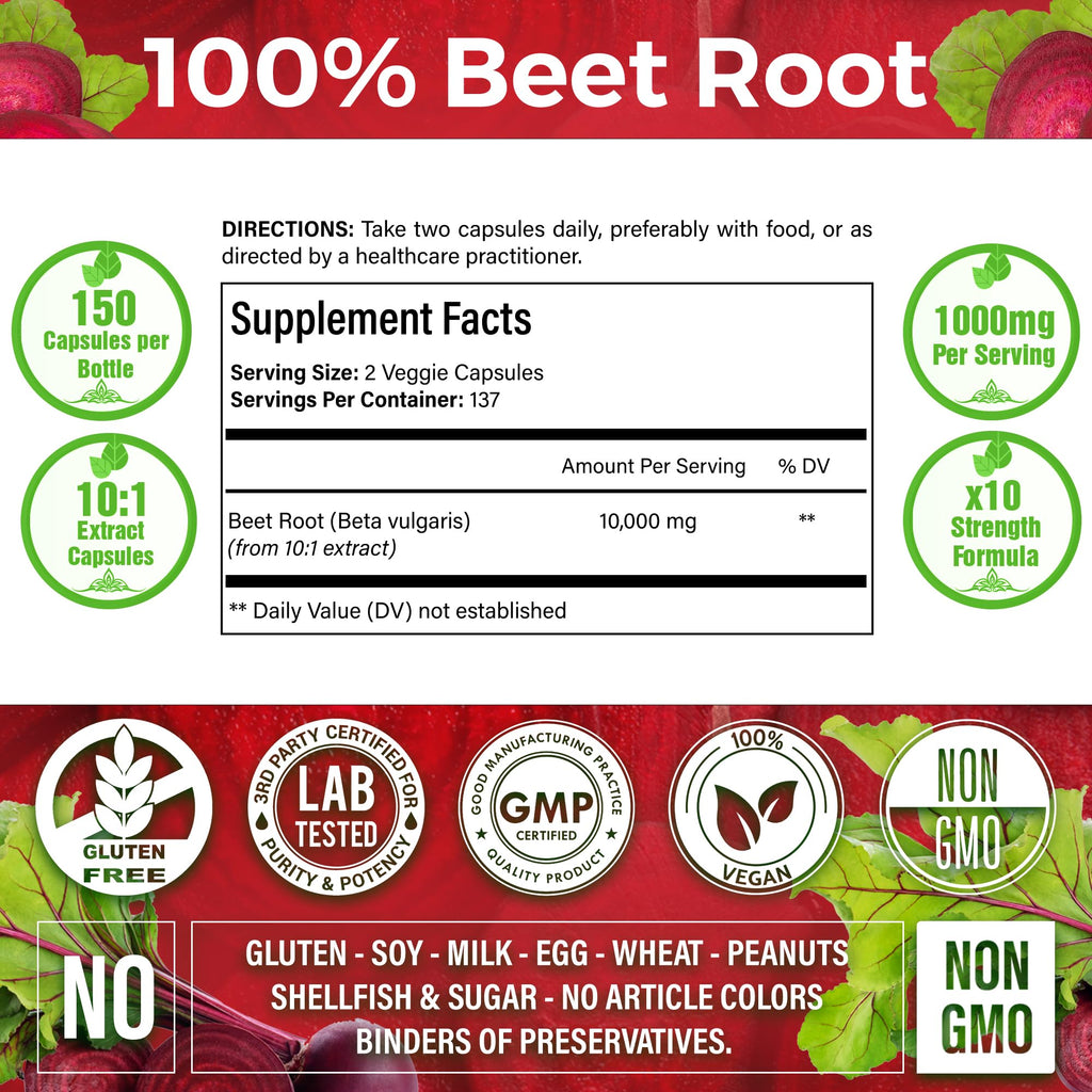 beet root capsules for immune support
