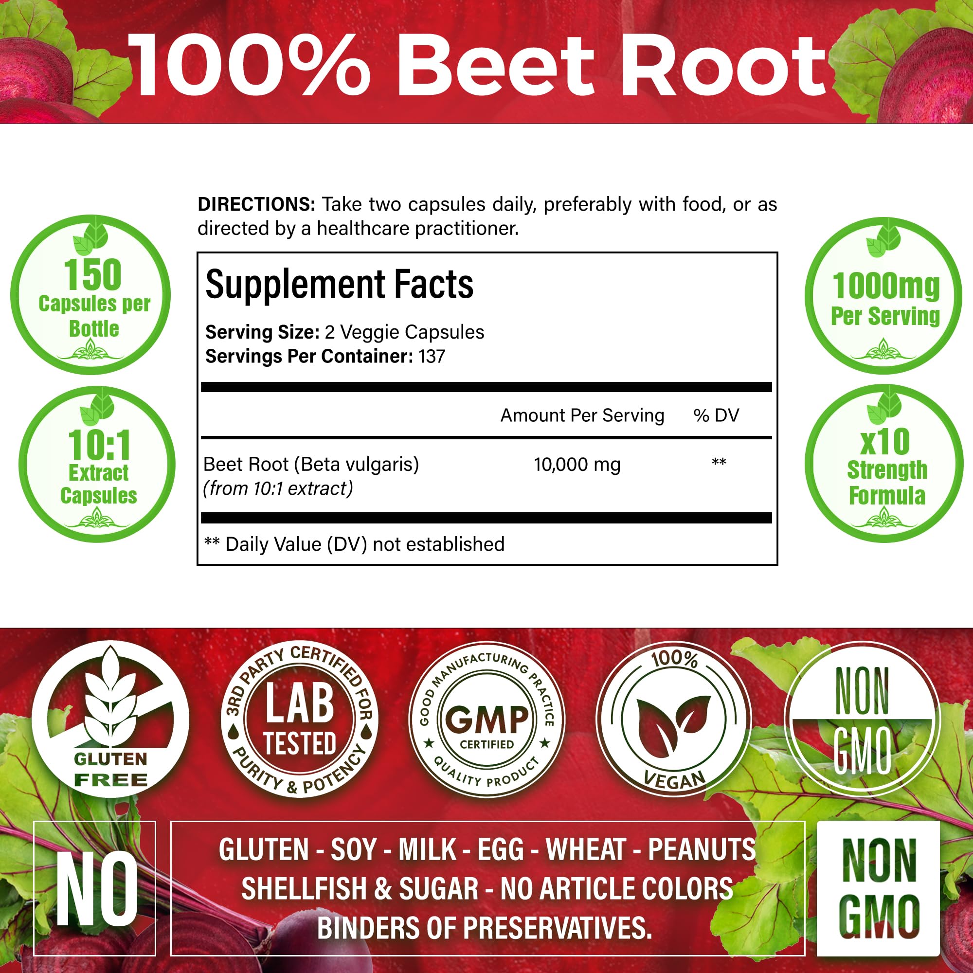 beet root capsules for immune support